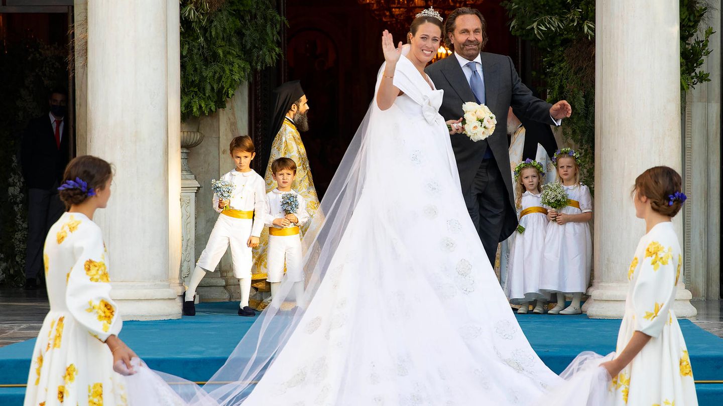 Nina und Philippos von Griechenland: Kirchliche Traumhochzeit verzaubert Athen