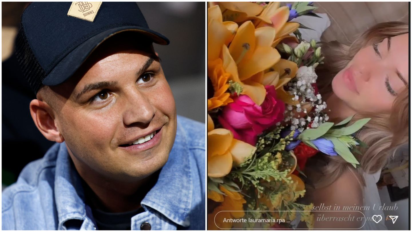 Wie romantisch! Pietro Lombardi schickt Laura Maria Blumen in den Urlaub