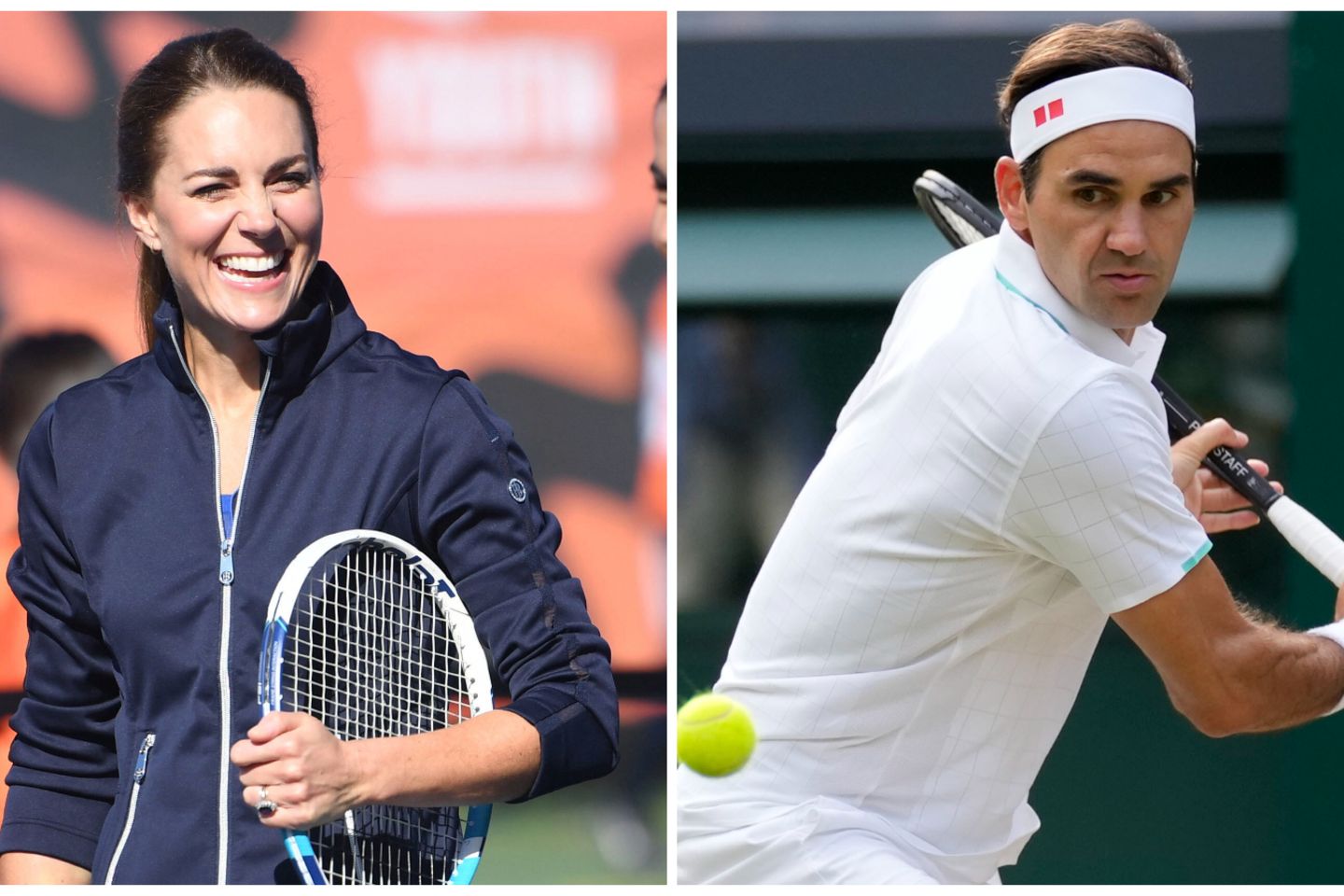 Charity-Projekt: Herzogin Kate spielt mit Roger Federer Tennis