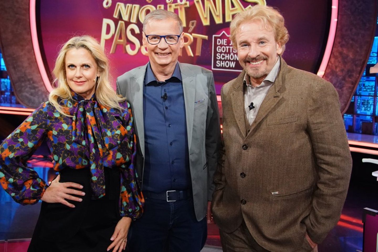"Die Jauch-Gottschalk-Schöneberger-Show": Supernasen-Reunion zum Fest