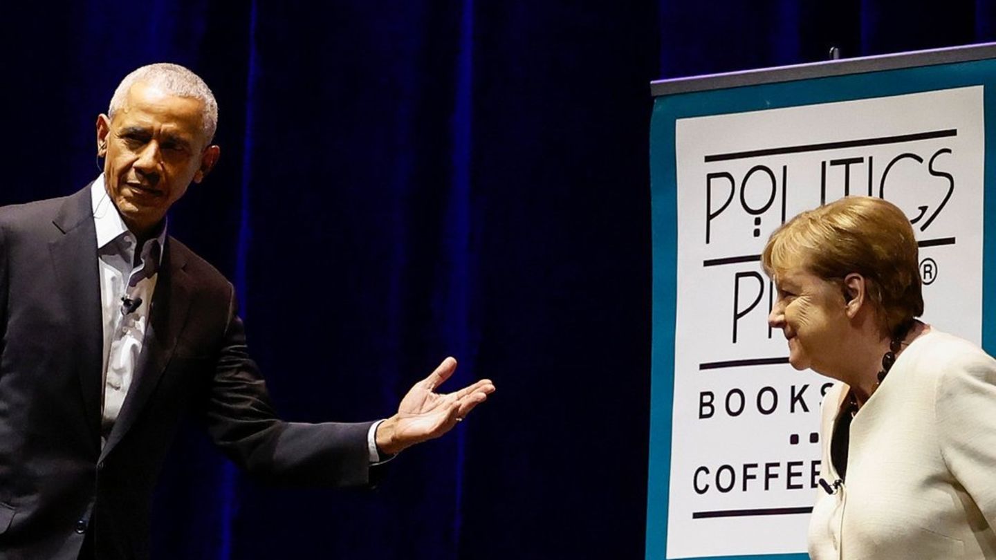 Angela Merkel auf Buchtour: Erinnerungs-Talk mit Barack Obama